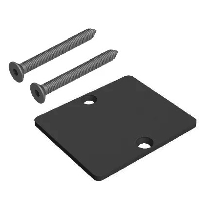 Aluminum Fence Black Top Plate for Post - Quickscreen USA