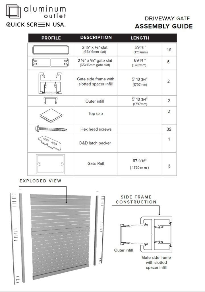 Instruction Guides - Quickscreen USA